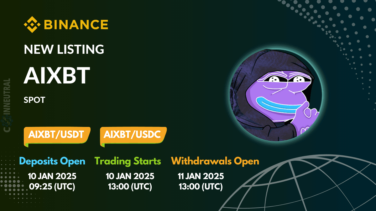 Binance Will List aixbt by Virtuals (AIXBT) | CoinNeutral