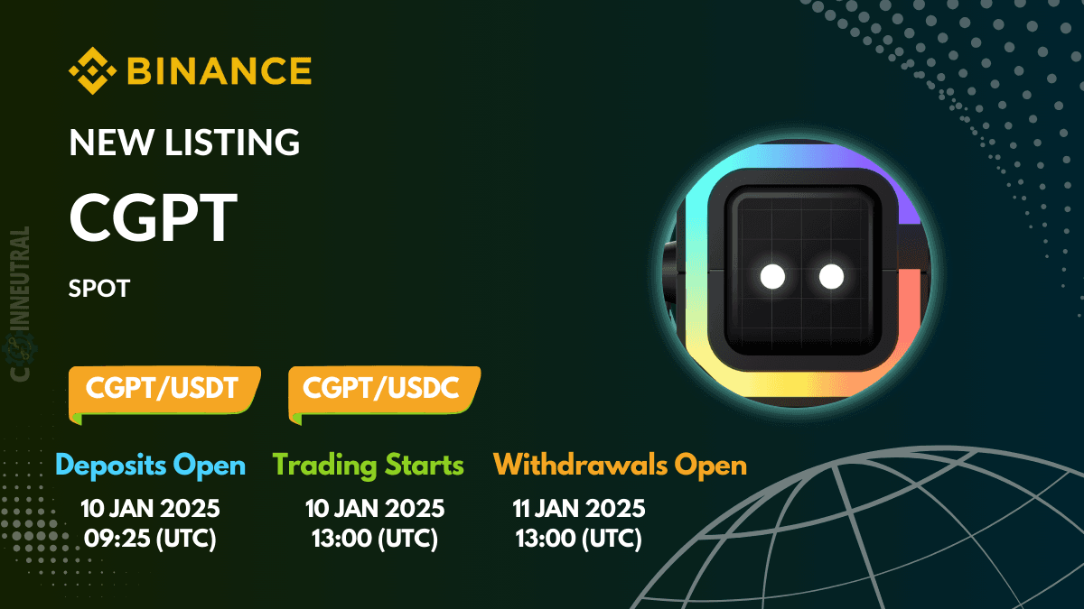 Binance Will List ChainGPT (CGPT) on spot trading | CoinNeutral